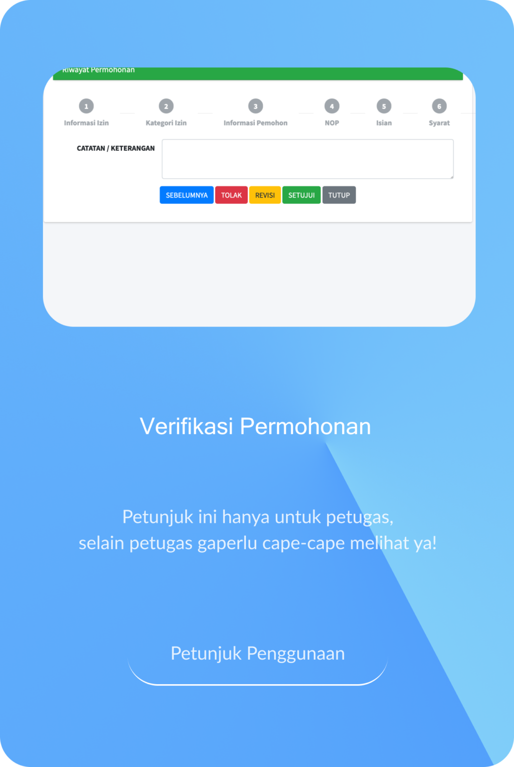 PETUNJUK PENGGUNAAN – Perizinan Online – EASY